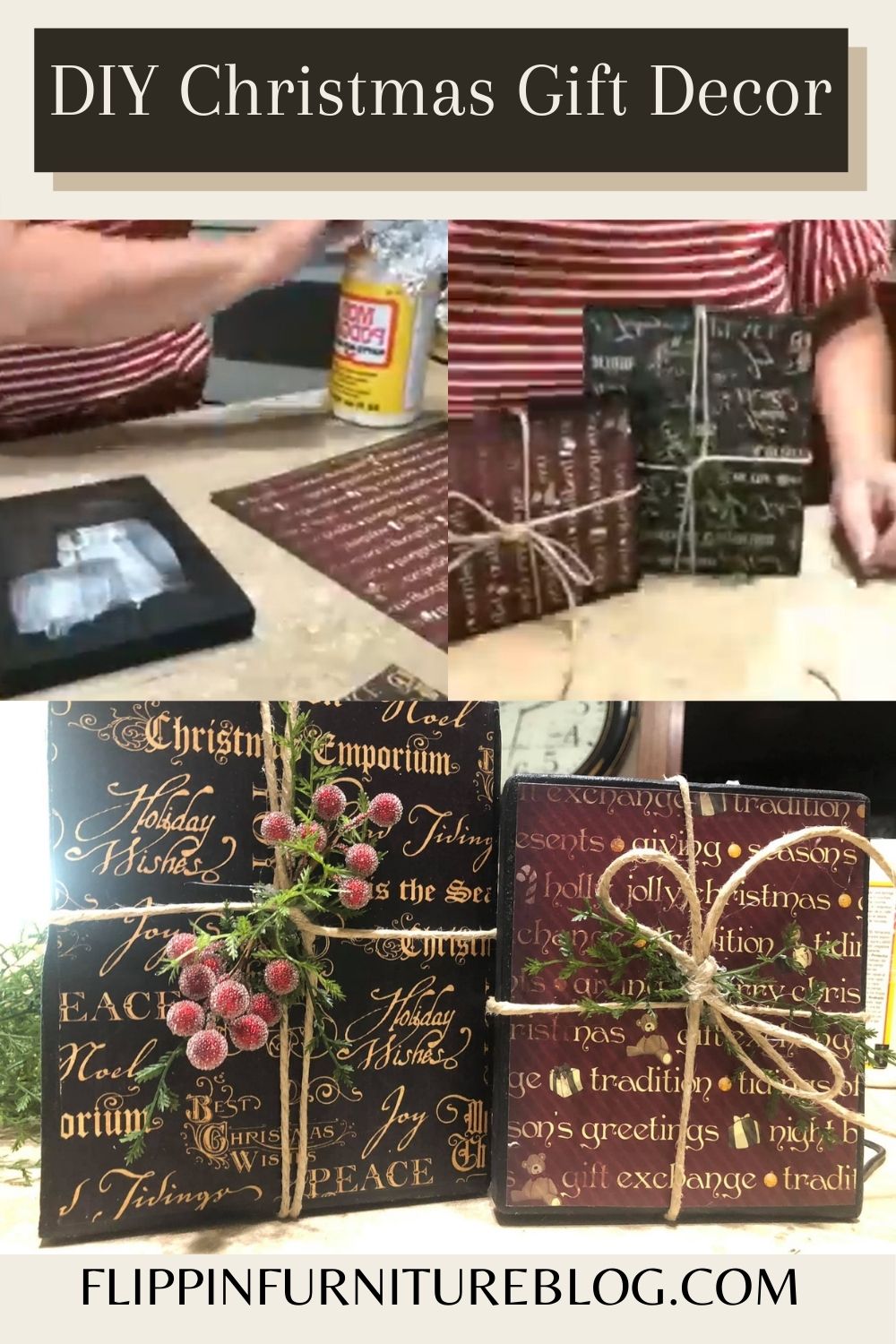 Make Your Own Christmas Gift Decor – Flippin Furniture