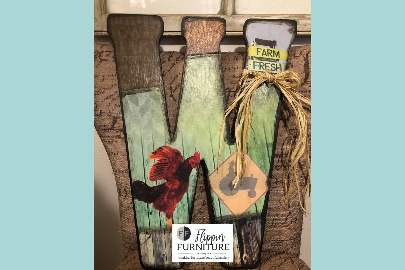 DIY Farmhouse Monogram Sign – Flippin Furniture