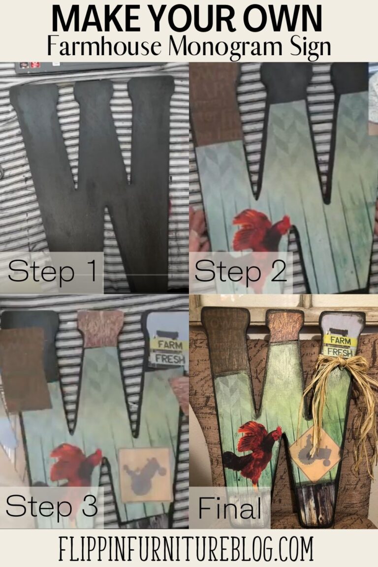 DIY Farmhouse Monogram Sign – Flippin Furniture