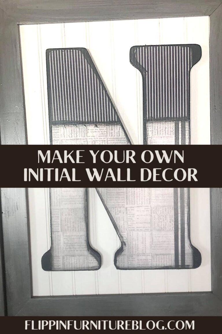 Make Your Own Initial Wall Decor – Flippin Furniture