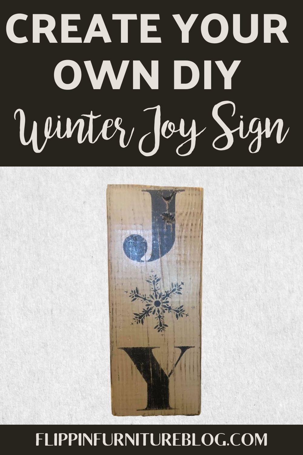 DIY Winter Decor Sign – Flippin Furniture