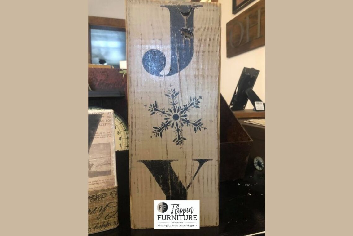 DIY Winter Decor Sign – Flippin Furniture