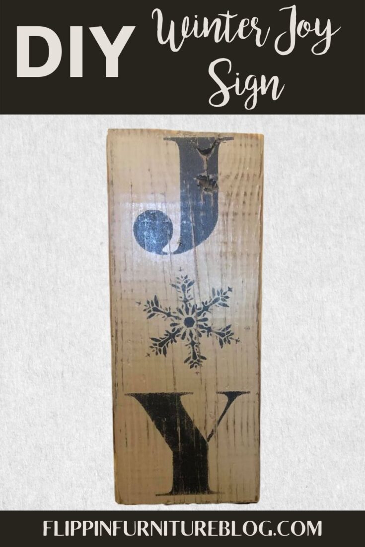 DIY Winter Decor Sign – Flippin Furniture