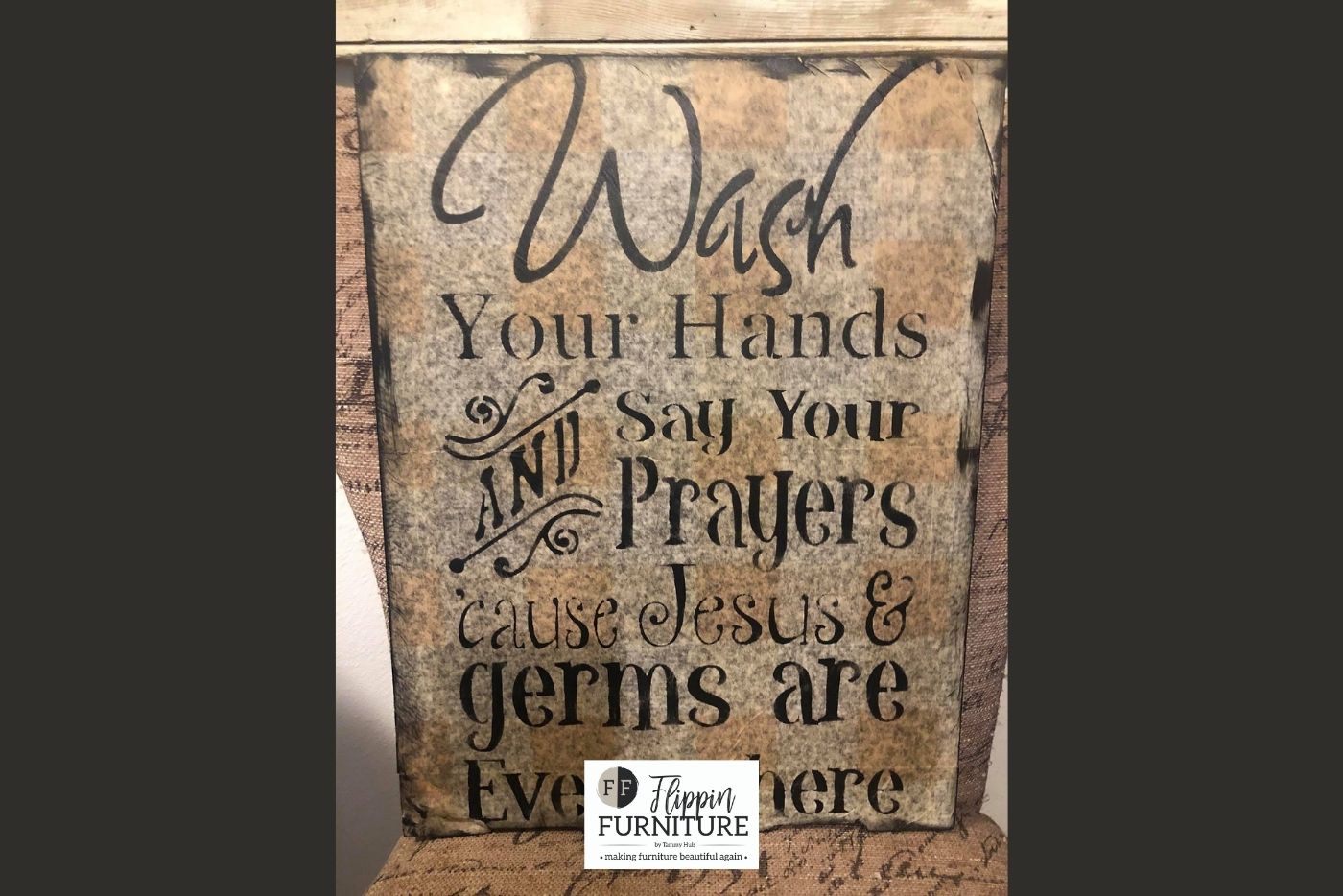 Make Your Own Tissue Paper and Stencil Sign Decor – Flippin Furniture