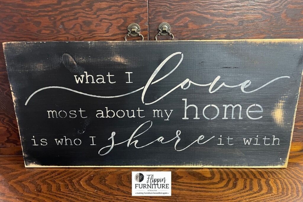 DIY Distressed Wood Signs – Flippin Furniture