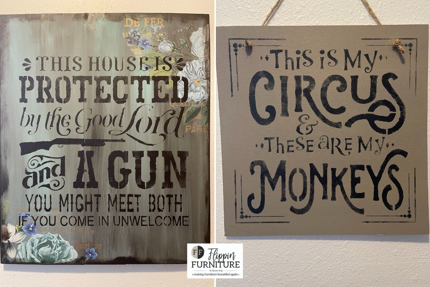 DIY Wood Signs For Your Home – Flippin Furniture