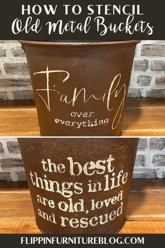 How to Stencil on Metal – Flippin Furniture