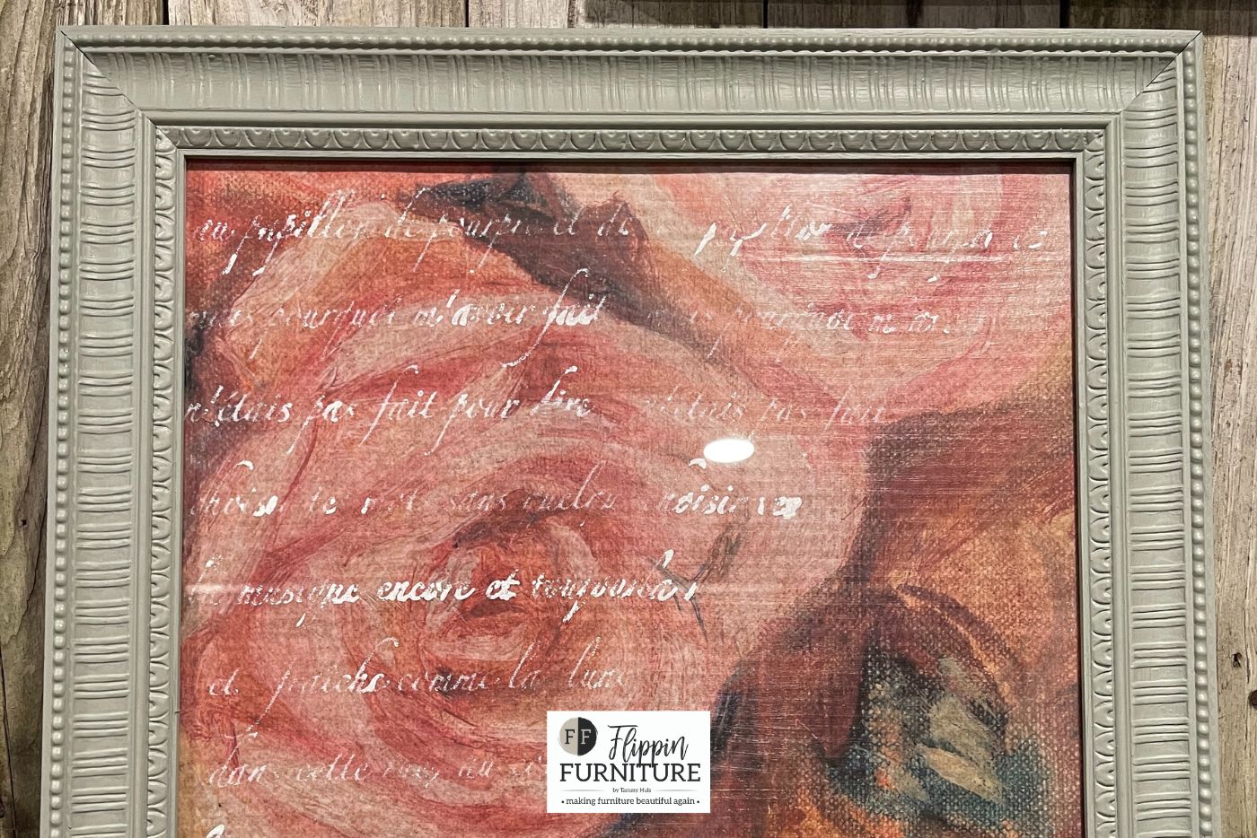 How to: DIY Picture Frame Makeover with Decoupage – Flippin Furniture