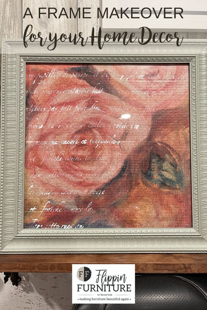 How to: DIY Picture Frame Makeover with Decoupage – Flippin Furniture