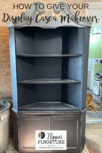 Quick And Easy DIY Painted Corner Display Case – Flippin Furniture