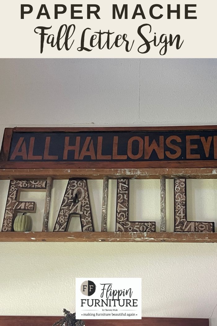 Paper Mache Fall Letter Sign – Flippin Furniture